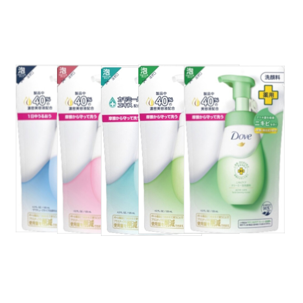 Shop Dove Japan - Beauty Moisture Creamy Foam Face Wash Refill - 125ml ...