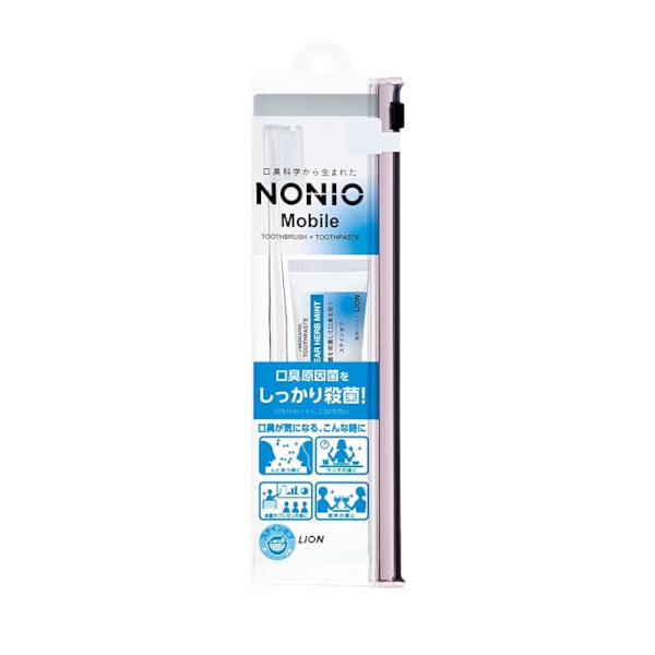 Shop LION - Nonio Mobile Toothbrush & Toothpaste Travel Set - 1 pc ...